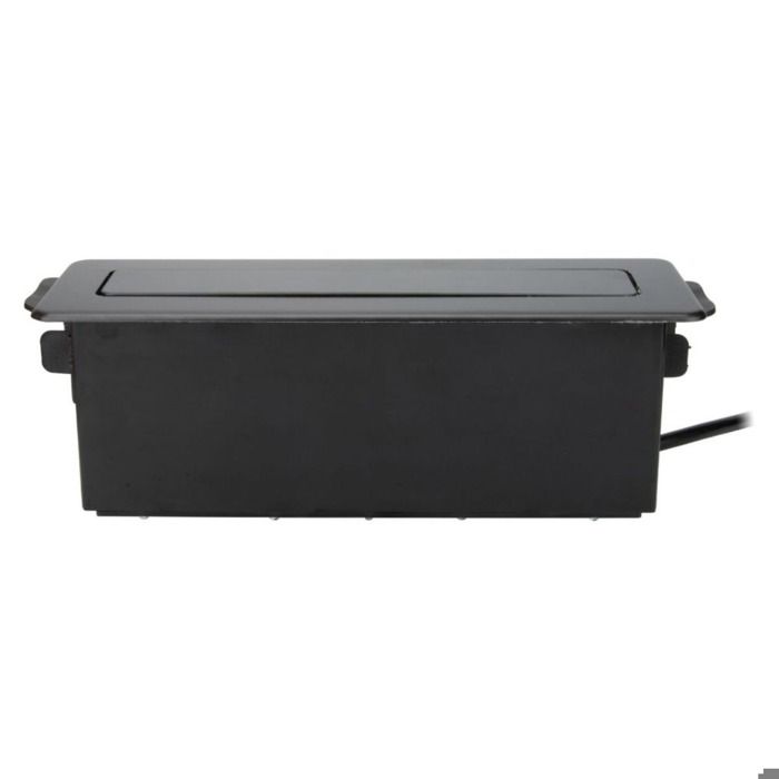 Multiprise rétractable 3 prises Schuko + 2 USB A+C - Noir - Otio ...