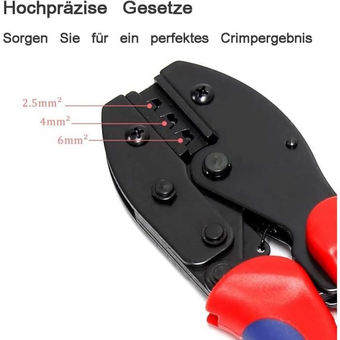 2,5-6 Mm2 Pince À Sertir Solaire Pour Câble Pv (2,5-6 Mm2)[J1310] - Cdiscount Bricolage