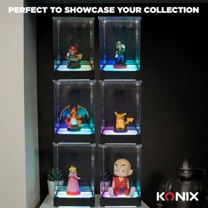 Vitrine LED Display Box pour figurine - KONIX - Compatible Funko Pop ...