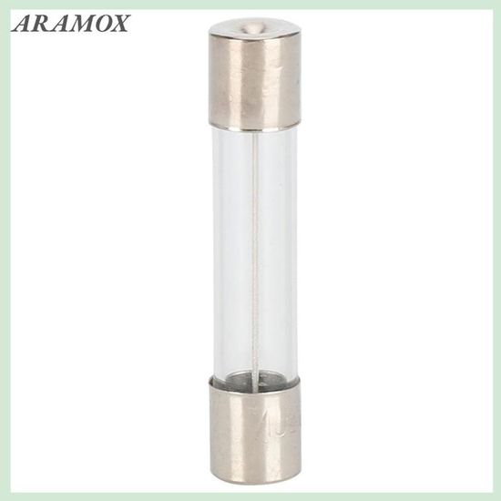 ARAMOX fusible en verre Assortiment de fusibles de tube en verre 150pcs 6x30 mm 0,5a / 1a / 2a ...
