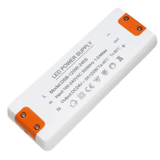 24V 120W, Transformateur 220V 24V 5A 120W, Alimentation 24V, Led Driver ...