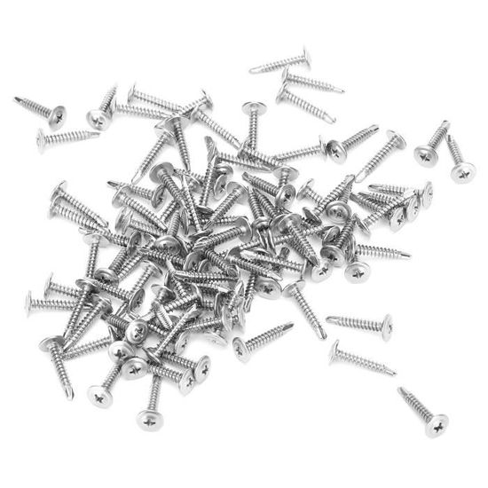 Vis autotaraudeuse - EJ.LIFE - M4.2x25mm - Acier inoxydable 410 - 500 pièces - Antirouille et ...