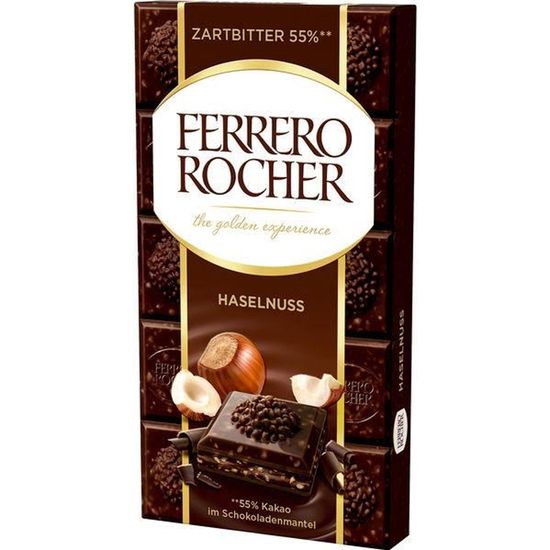 Ferrero Rocher Noisette chocolat noir 90g - Cdiscount Au quotidien