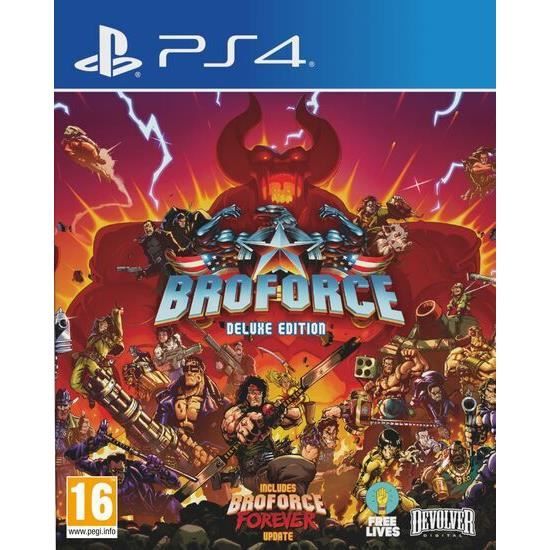 Jeu vidéo - Broforce - Deluxe Edition - Action - 1 à 4 joueurs - PS4 - Cdiscount Jeux vidéo