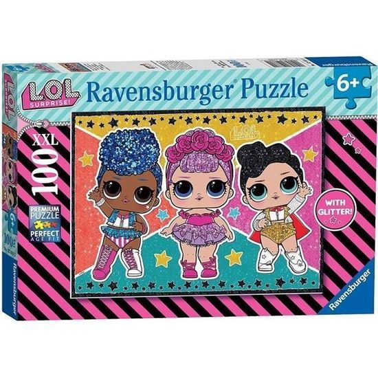 Puzzle Lol Surprise Glitter 100 Pièces Xxl Multicolore 12881 ...