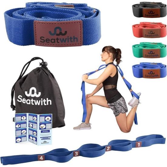 Sangle Yoga Avec Boucle - Bande Pour Stretching - Sac De Transport ...