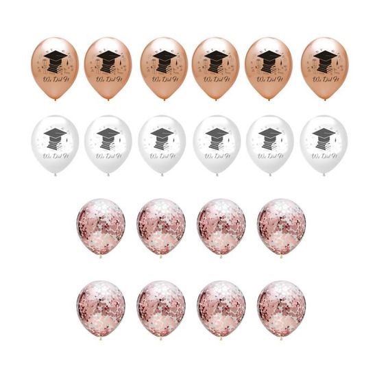 20 pcs 2020 Graduation Ballons Doctoral Cap Impression Shining Balloon ...