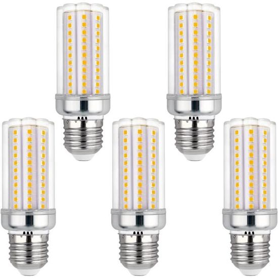 Ampoule Mais E27 Led 16W Blanc Froid 6000K, 2000Lm, 360° Lumiere, Équivalent Halogène E27 150W ...