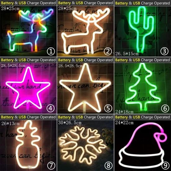 NEON,Group F-NO.4--Lampe néon LED avec design de nuage, veilleuse ...