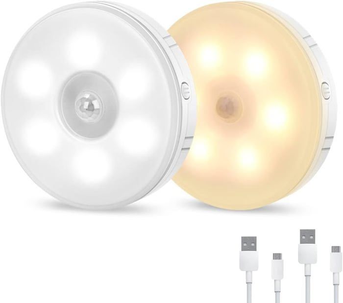 Lampe Detecteur de Mouvement Interieur Veilleuse Led Rechargeable par ...