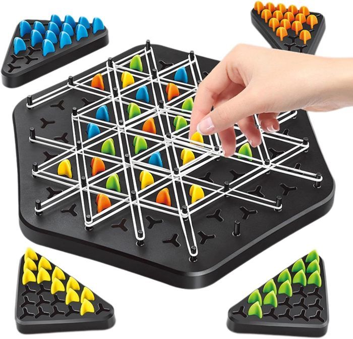 Jeu de triggle, Jouet d'élastiques de triggle, jeu d'échecs ...