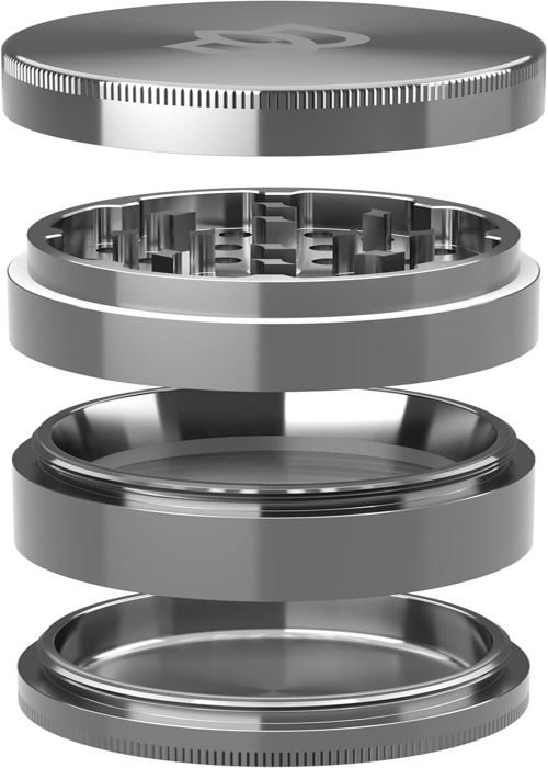 Bloomint Broyeur en acier inoxydable 55mm, 4 pièces broyeur en métal ...