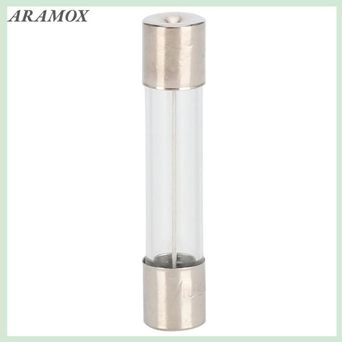 ARAMOX fusible en verre Assortiment de fusibles de tube en verre 150pcs 6x30 mm 0,5a / 1a / 2a ...