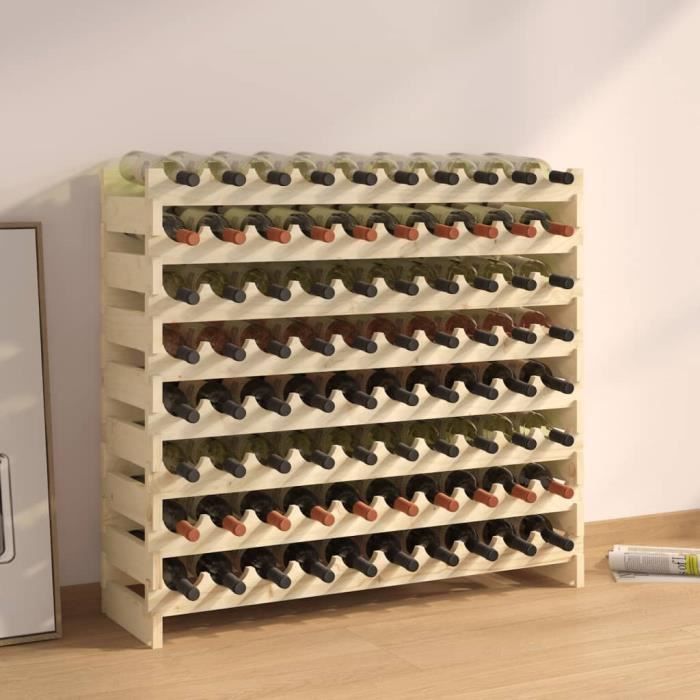 SIB Casier à vin 101x29x90 cm Bois de pin massif - AKO - Cdiscount Maison