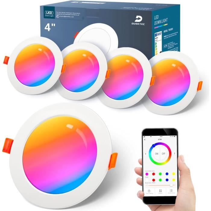 Spot Led Encastrable Couleur Variable 220V, Spot Encastré Rgb Extra ...