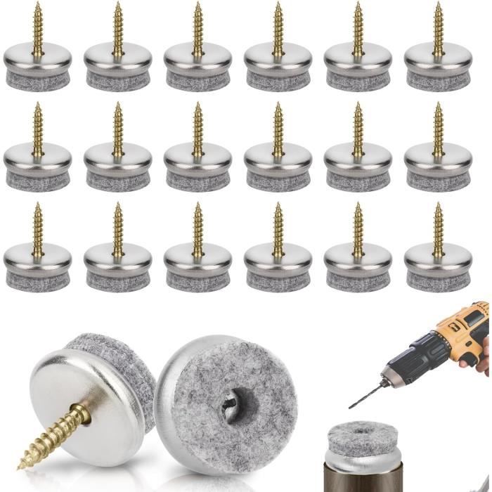 Patin Chaise en Feutre 22mm - A Clouer - Lot de 50 - Résistant ...