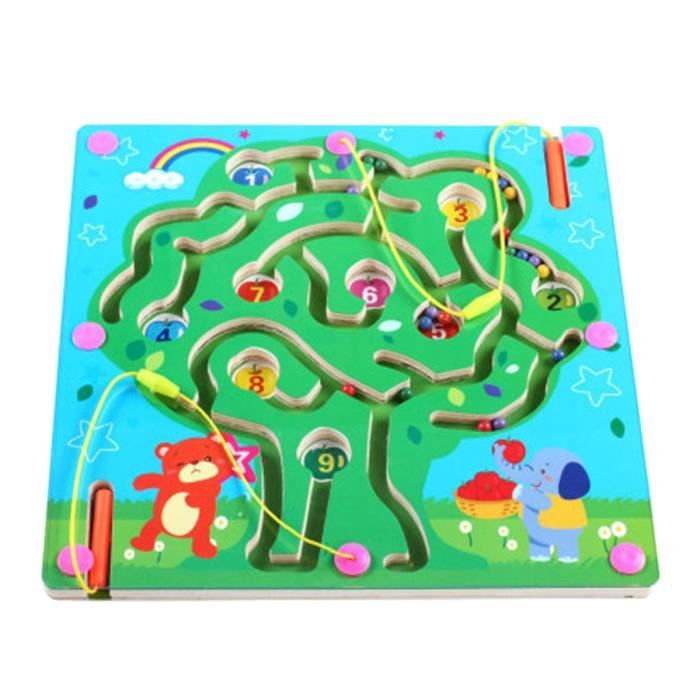Enfants Magnetic Maze Jouets enfants Jouets en bois Jeu en bois Board ...