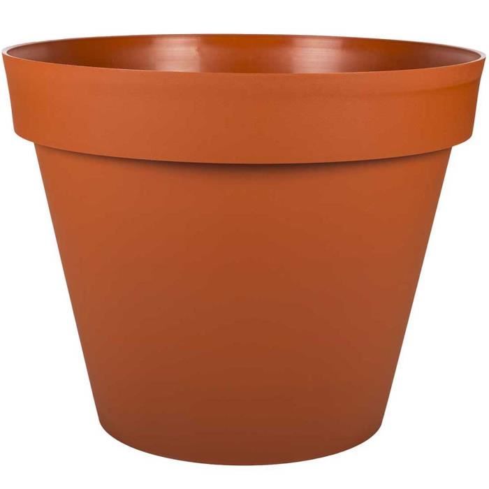 Pot de fleurs haut Toscane Zen 365L Potiron - Ø 100 cm - Cdiscount Jardin