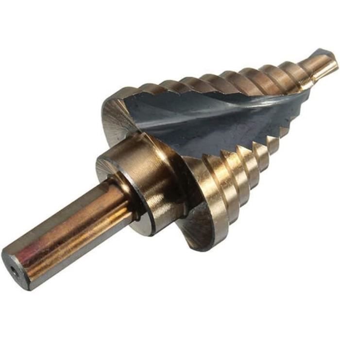 Outils Percer 1-4 pouce à 1-3-8 pouces Étape Spiral Groove Mèche ...