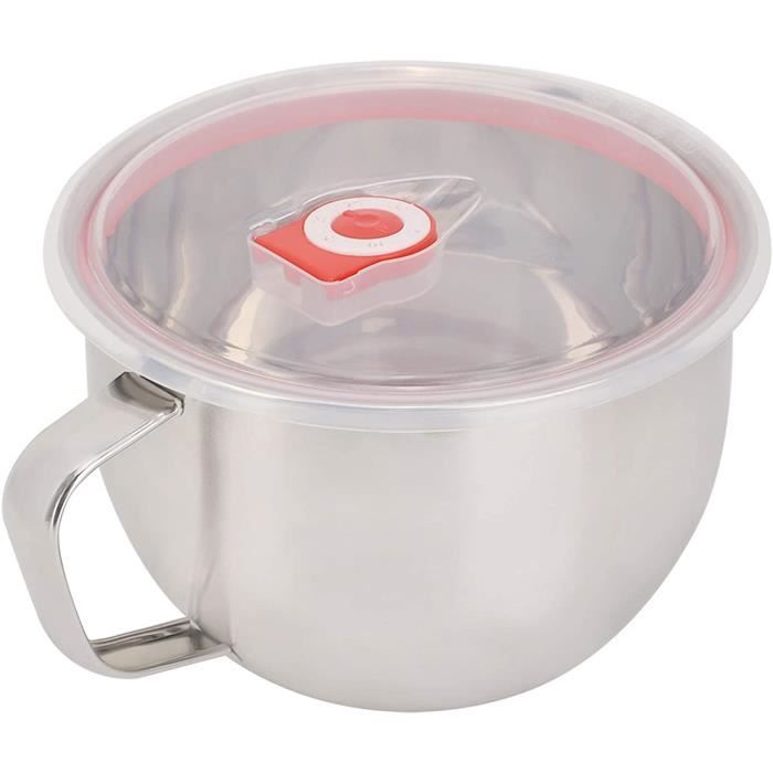 Bol ¨¤ Nouilles avec Couvercle Bol Polyvalent en Acier Inoxydable pour ...