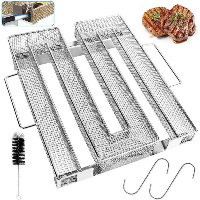 Générateur de fumage cold avec brosse + crochet bbq premium accessoires ...