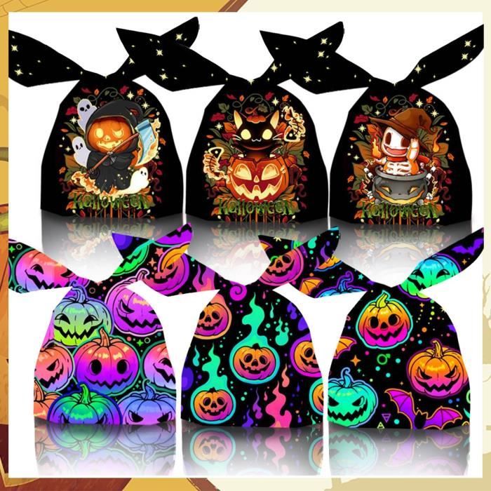 60 Pcs Sacs De Bonbons Halloween, Pochette Sac Cadeau Halloween Sac À ...