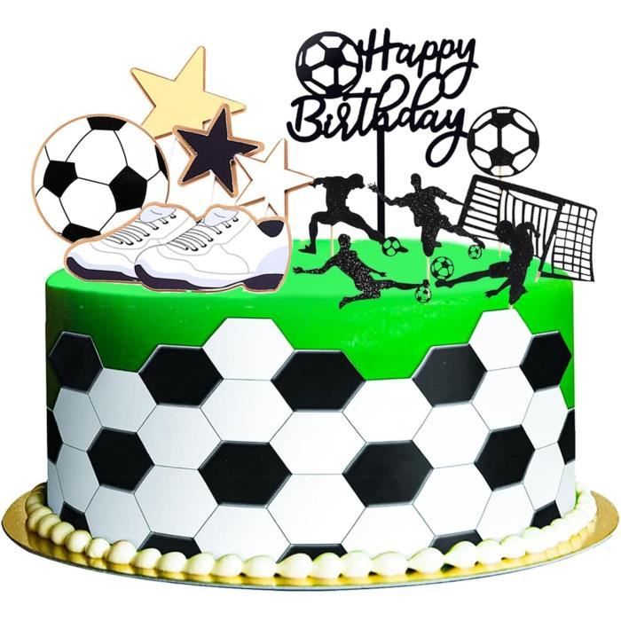 12 Pcs Decoration Gateau Football, Decoration Anniversaire Football ...