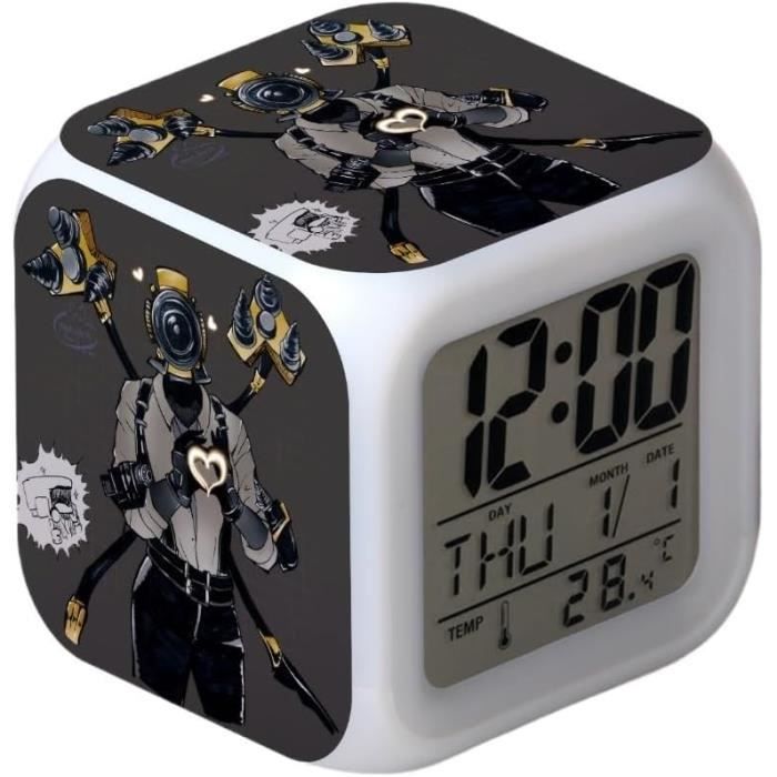 Réveil À Led, Skibidi Toilet Led Alarm Clock Cadeau Créatif Réveil ...