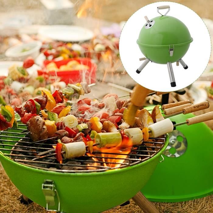 Mini Camping Barbecue portable charbon bouilloire narbecue de table ...