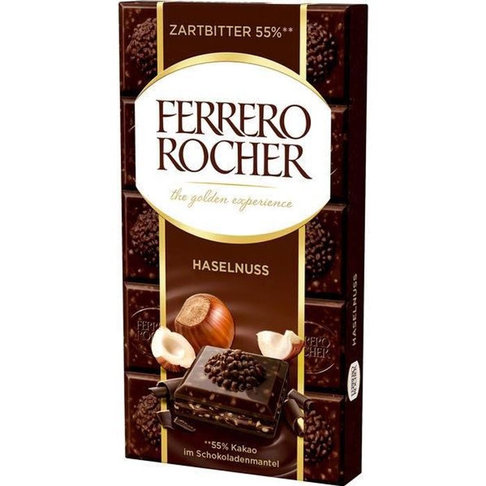Ferrero Rocher Noisette chocolat noir 90g - Cdiscount Au quotidien