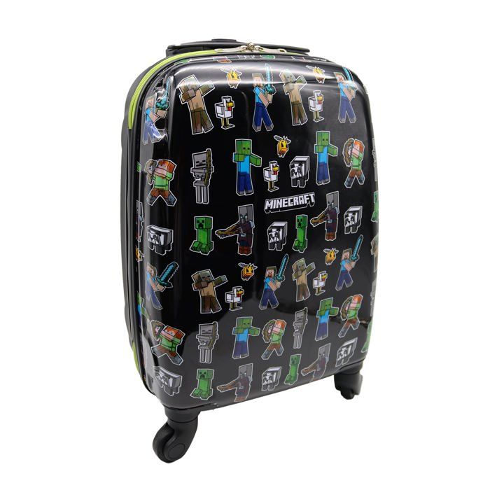 Minecraft Minecraft 55 cm Petite Valise de voyage 8 Roues Imprimé
