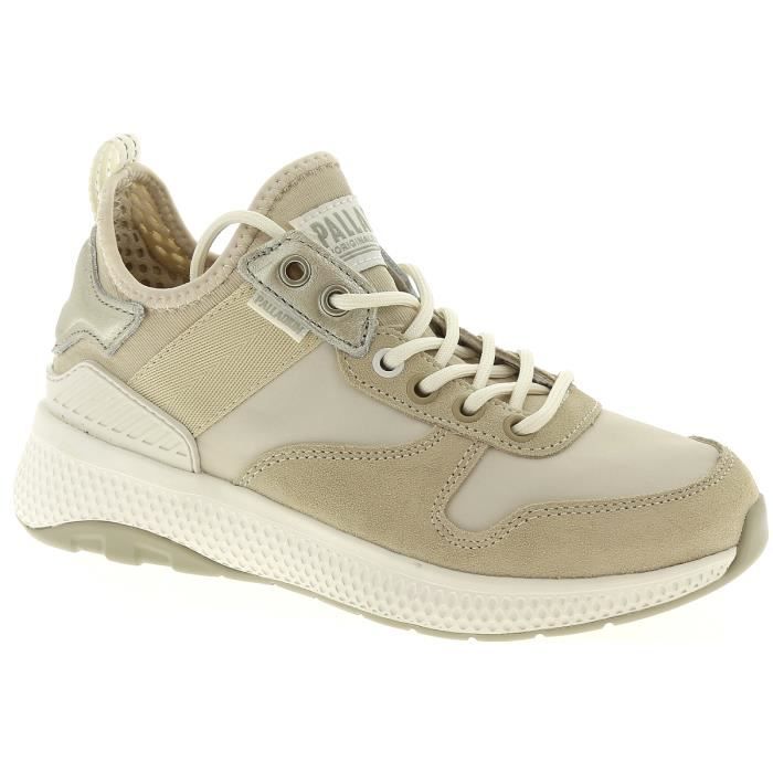 PALLADIUM Baskets Axeon Army Blanc Femme Gris argent - Cdiscount Chaussures