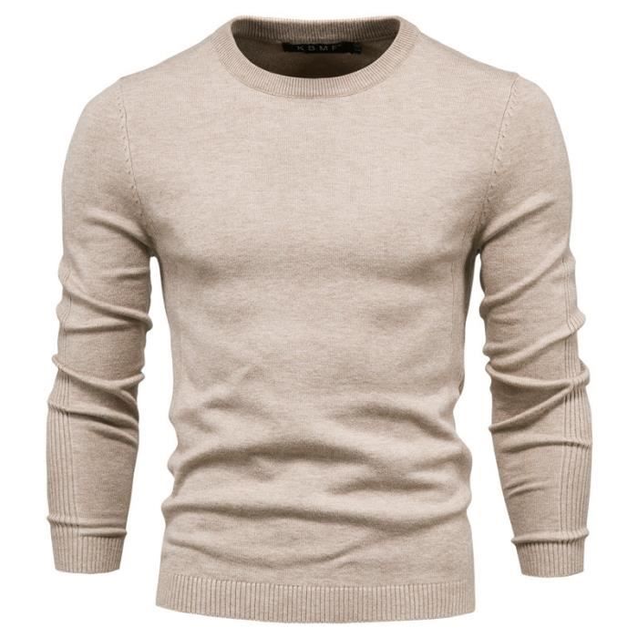 Pull Homme Confort Classique Col Rond Coupe Cintree Epaisse et Chaude ...