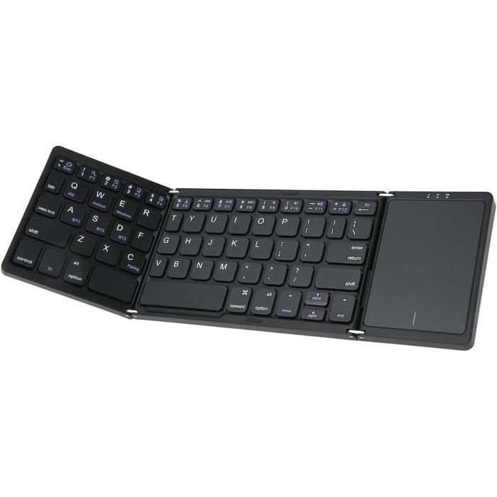 Clavier Bluetooth Pliable Avec Pavé Tactile, Clavier Sans Fil Pliable ...