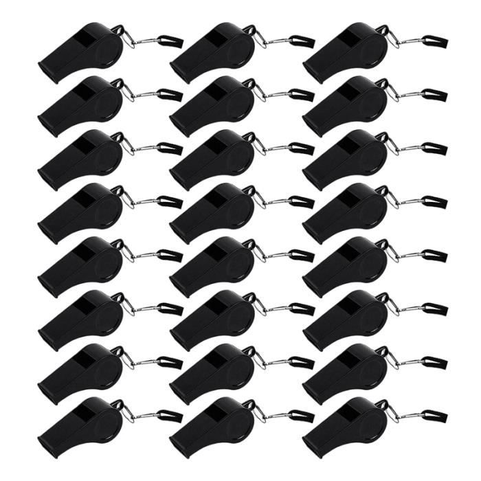 24 Pack Sifflet D'Urgence, Sifflet de SéCurité Fort avec Longe Porte ...