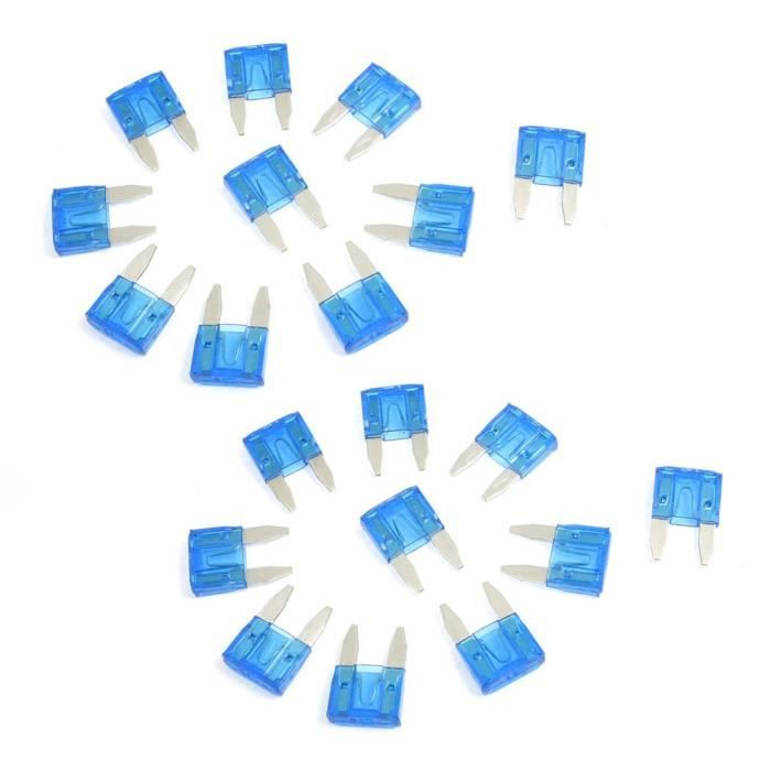20 Pcs ATC Mini Lame Fusibles Automobile Fusible Plat 15A, Bleu - Cdiscount Auto