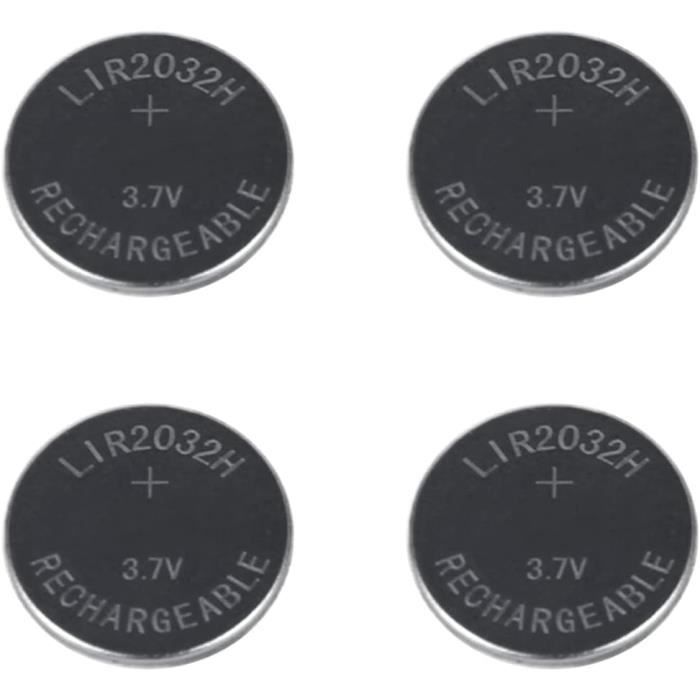 Girafus 4X Piles Bouton LIR-2032 Rechargeable Lithium - Remplace Les ...