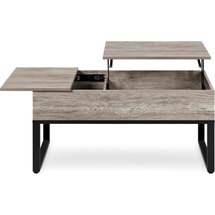 Table Basse avec Plateau réglable en Hauteur Lift Top Table Basse Table ...