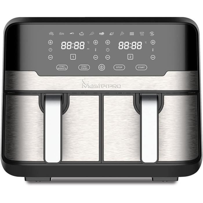 MasterPRO Rocket Duo 900 Friteuse sans Huile Noir Contenance 9 L et ...