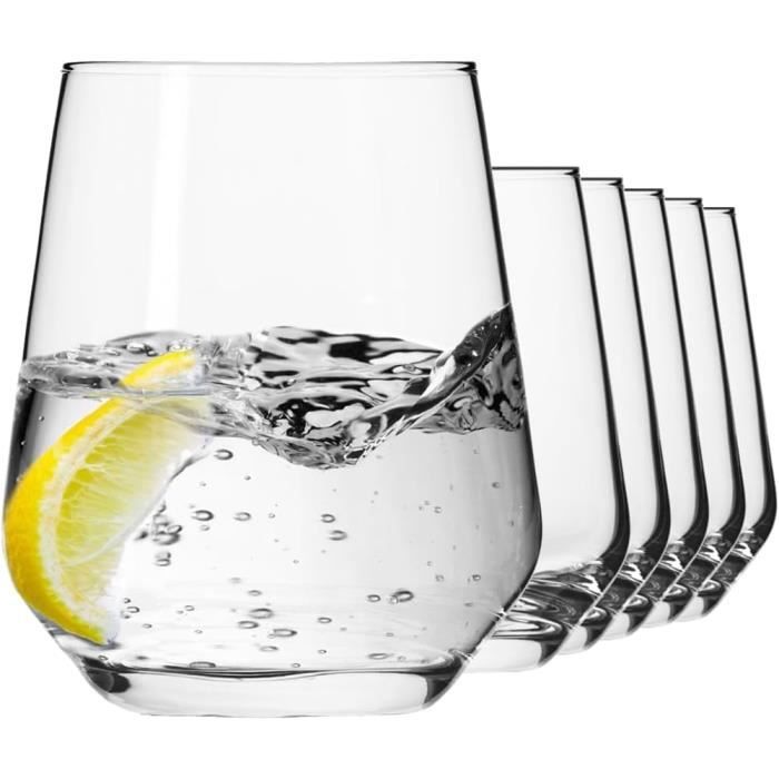 Lot De 6 Verres À Eau Splendor - Design Moderne - Pour Eau Et Boissons ...