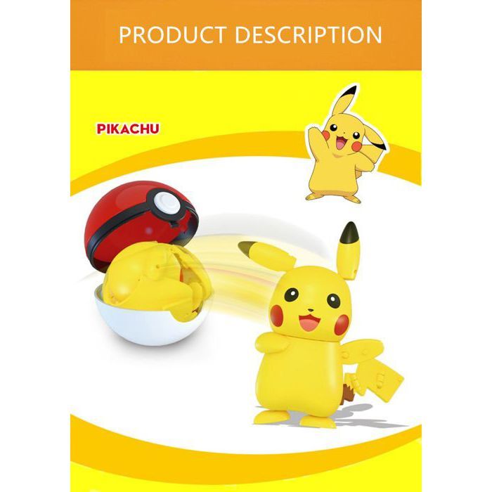 Figurine Pikachu Transformer + Pokéball – Jouet Pokémon Articulé ...