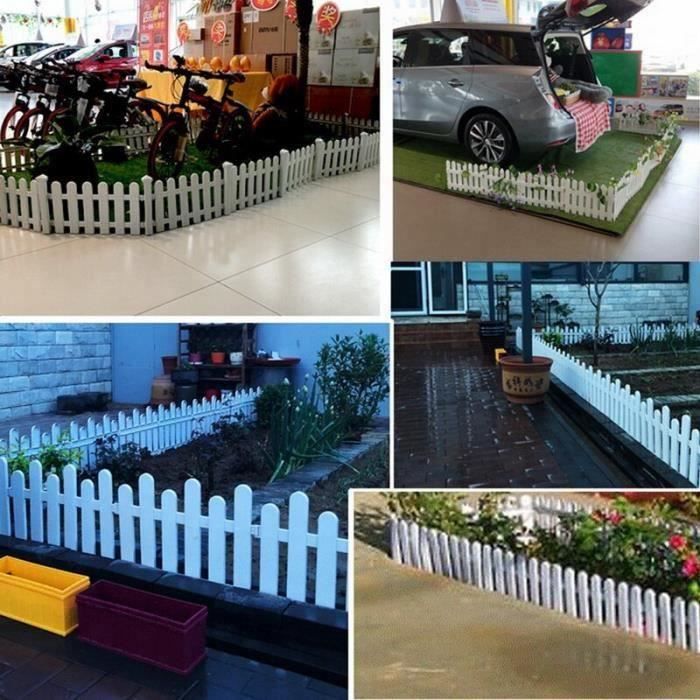 Cloture grillageClôture de jardin en plastique avec piquet-rondcloison ...