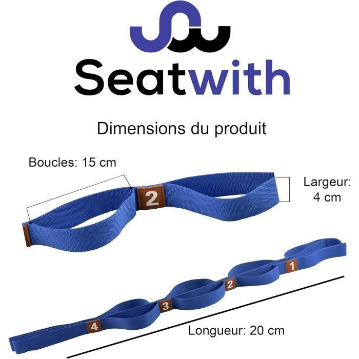Sangle Yoga Avec Boucle - Bande Pour Stretching - Sac De Transport ...