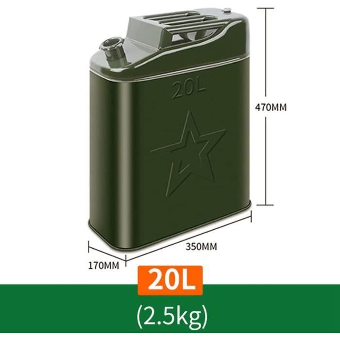Aublinto Bidon De Carburant,5 L-10L-20L-25L Baril De RéServoir De ...