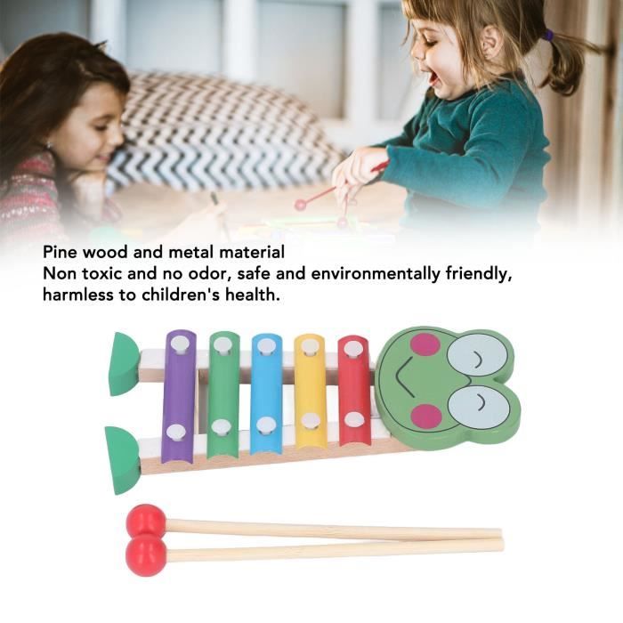 ESTINK Xylophone pour enfants Bois Xylophone multicolore bébé ...