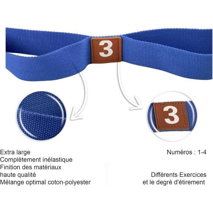 Sangle Yoga Avec Boucle - Bande Pour Stretching - Sac De Transport ...