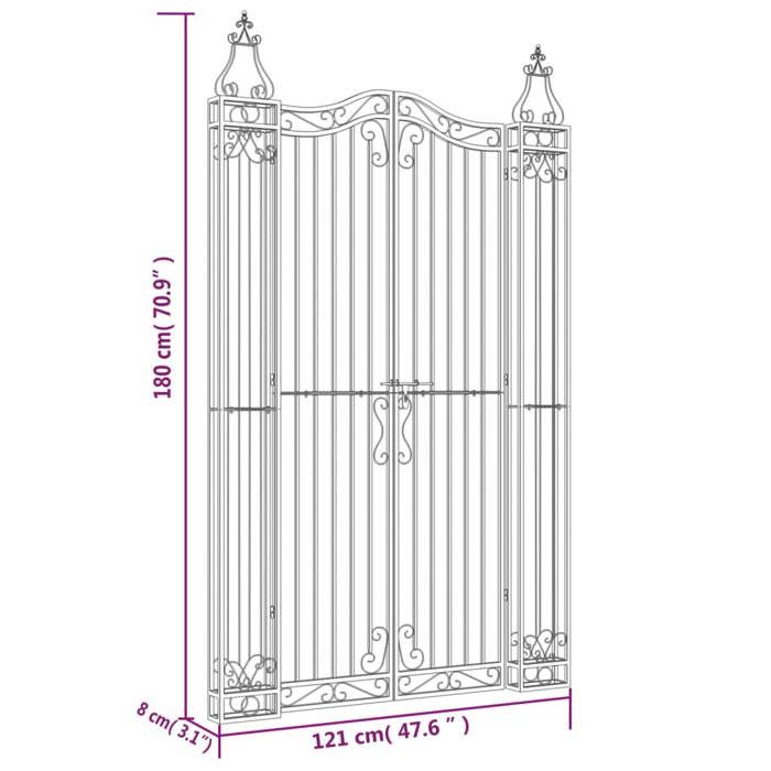 "Rebais 2026" Portail de jardin robust 1PC - ZENCORE - PORTILLON D ...