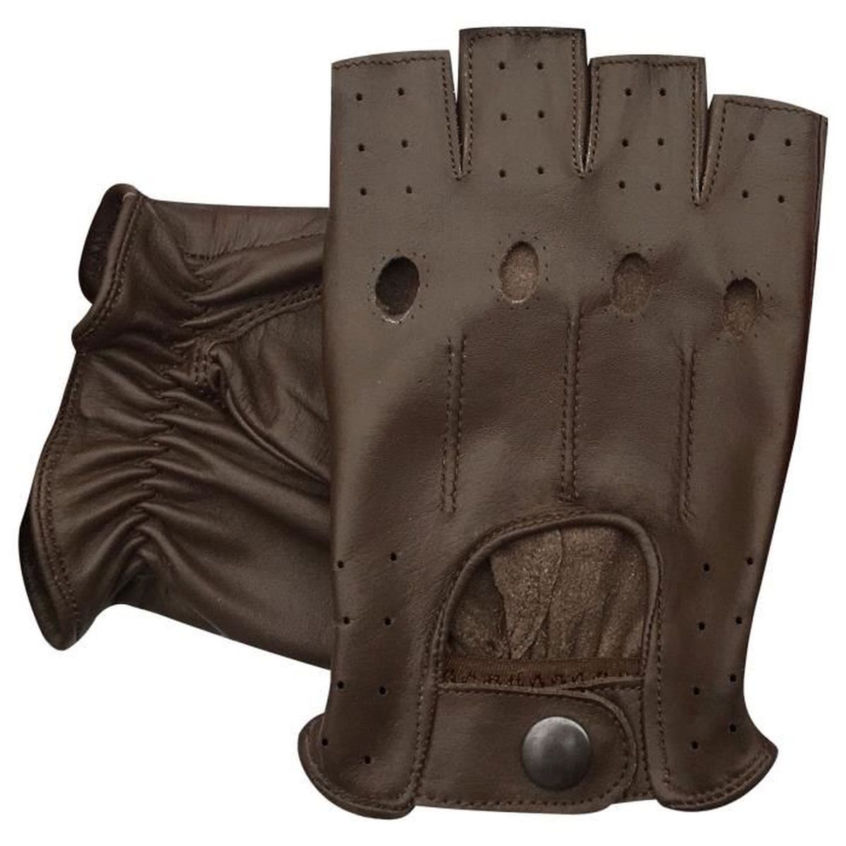 EXCLUSIVE MITAINES EN CUIR DE CONDUITE POUR MOTORBIK, CYCLISTE DE ...