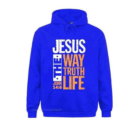 Sweats à capuche pour hommes PVD,Jésus le chemin de la vérité,la vie ...