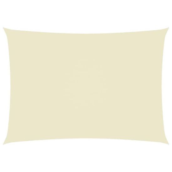 SUMMER Voile de parasol tissu oxford rectangulaire 3x4,5 m crème,avec ...